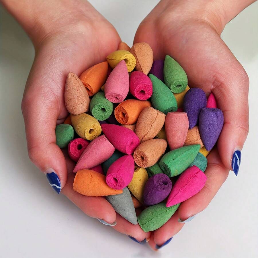 120 Natural Backflow Incense Cones - Rassme