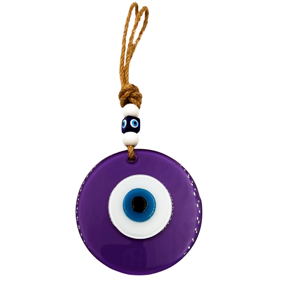 Evil Eye Transparent Circle Purple - Rassme