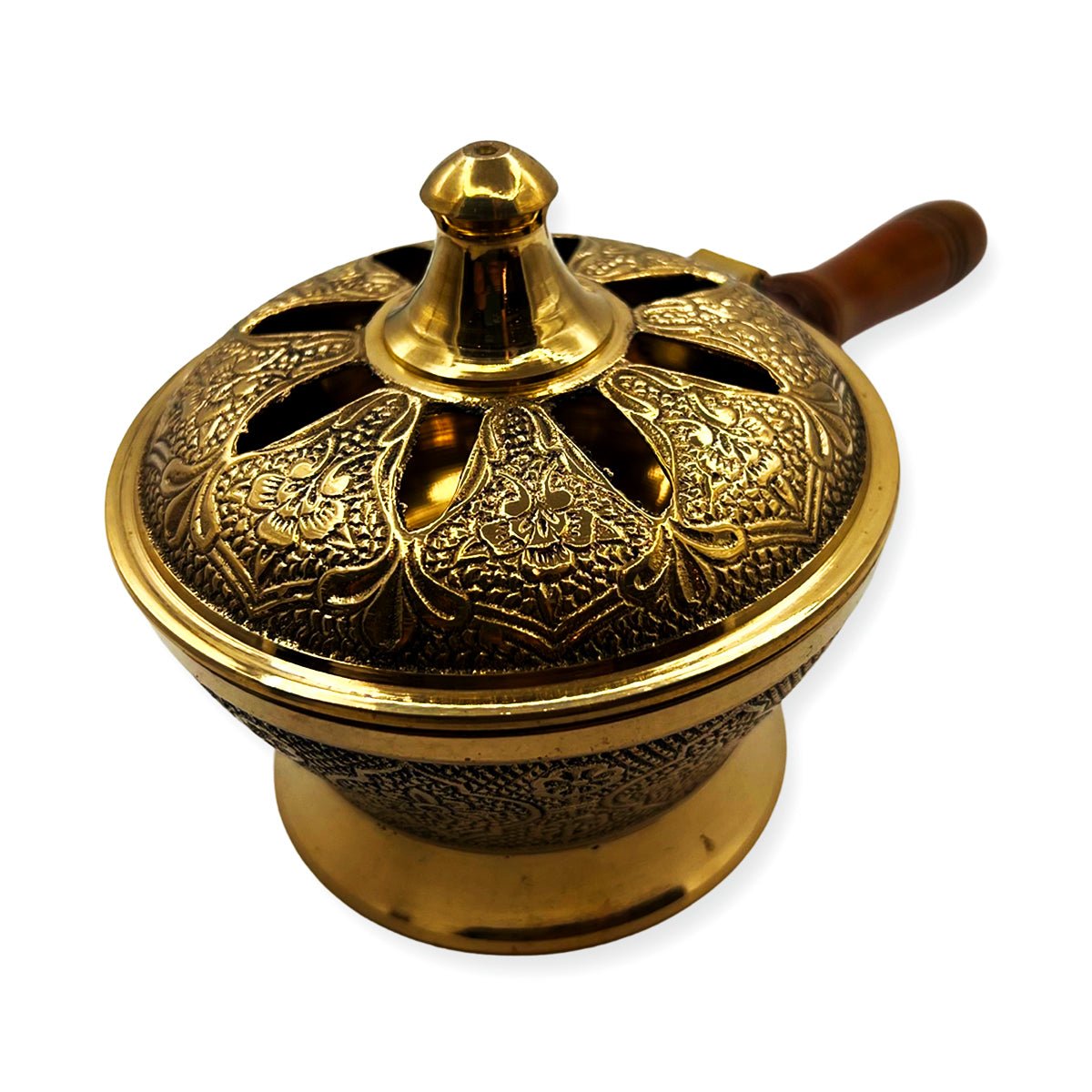 Incense Burner Handcrafted Wooden Handle - Rassme