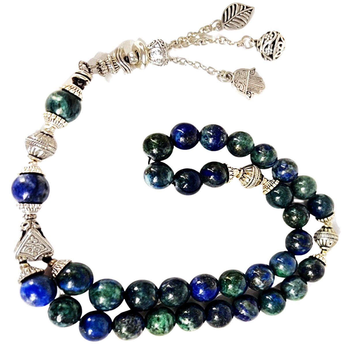 Prayer Beads Premium Lapis Azure Stones - Rassme