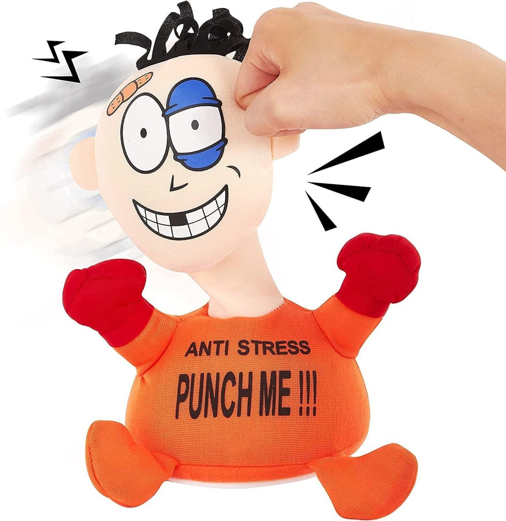 Stress Relief Toys, Electric Anti Stress Punch Me Plush Doll, Desktop ...