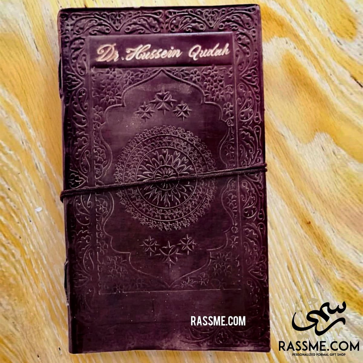 Leather Authentic Notebook Antique Paper - Free Engraving - Rassme