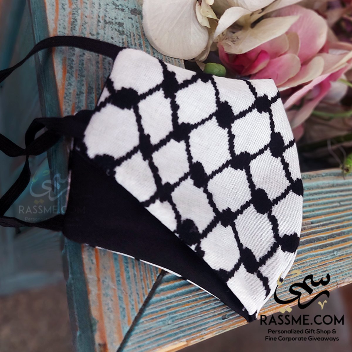 Palestinian Mask Face keffiyeh Cloth كمامة فلسطينية - Rassme