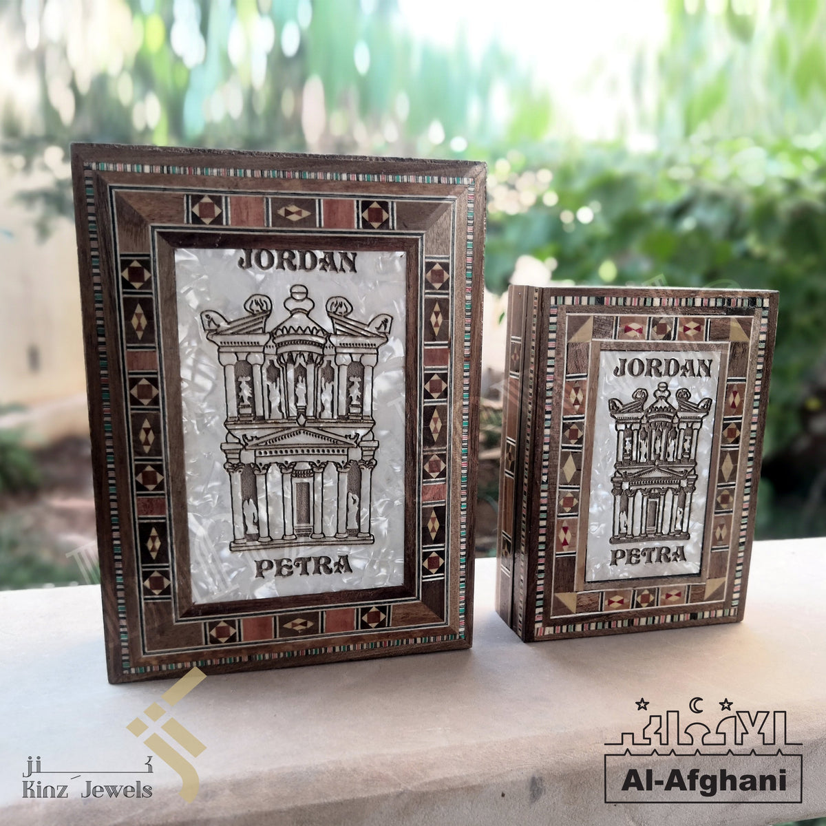 Afghani - Handcrafted Wooden Arabian Mosaics with Mother Of Pearl Petra ...