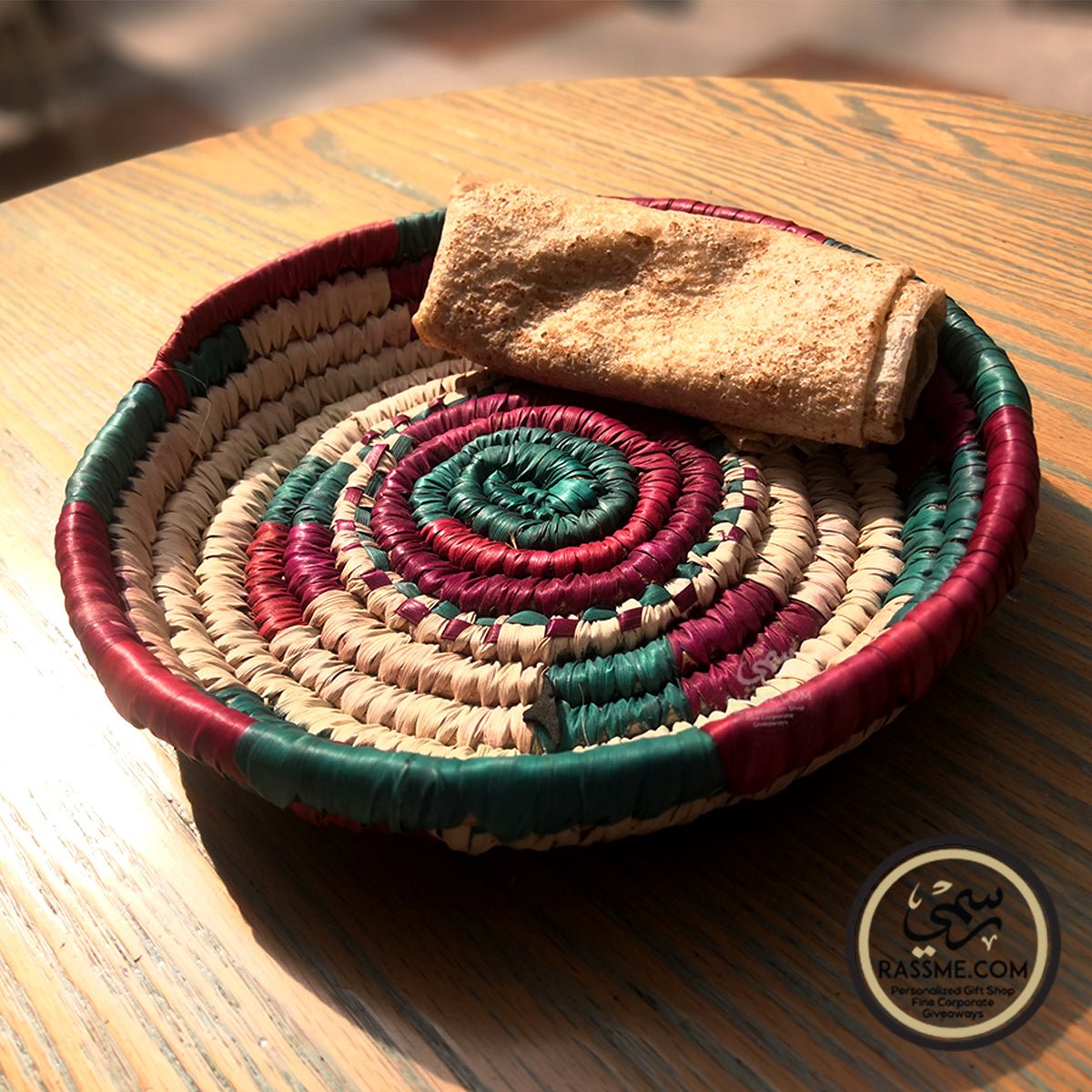 Handmade Woven Straw Tray - Rassme