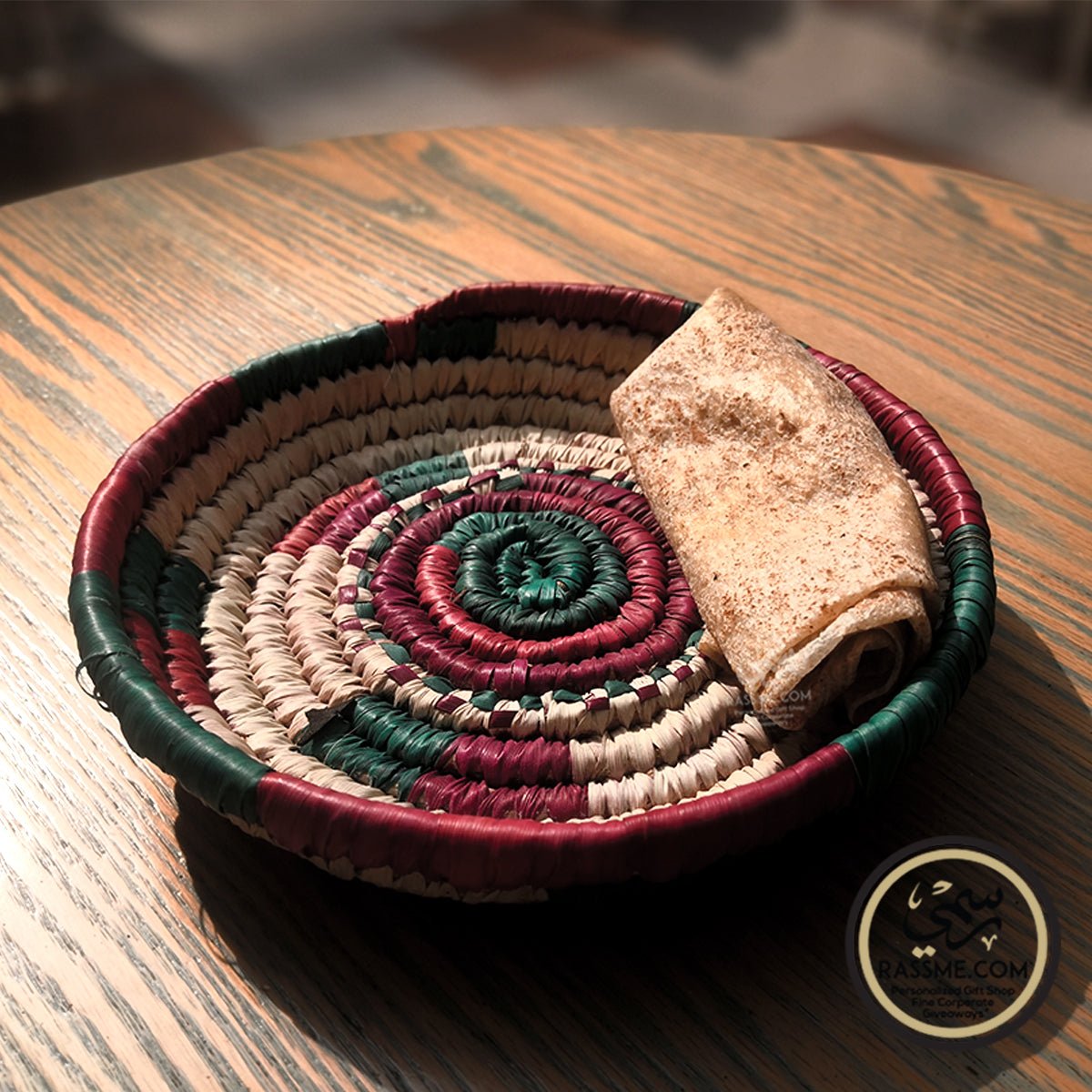 Handmade Woven Straw Tray - Rassme