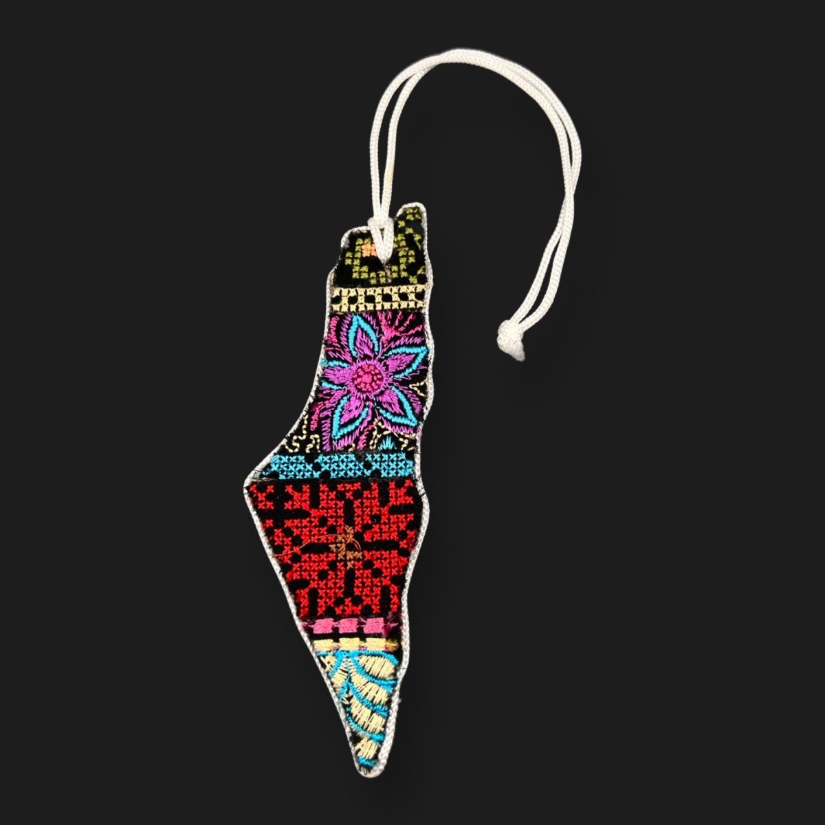 Bookmark Handmade Tatreez Embroidery Palestinian Map - Rassme