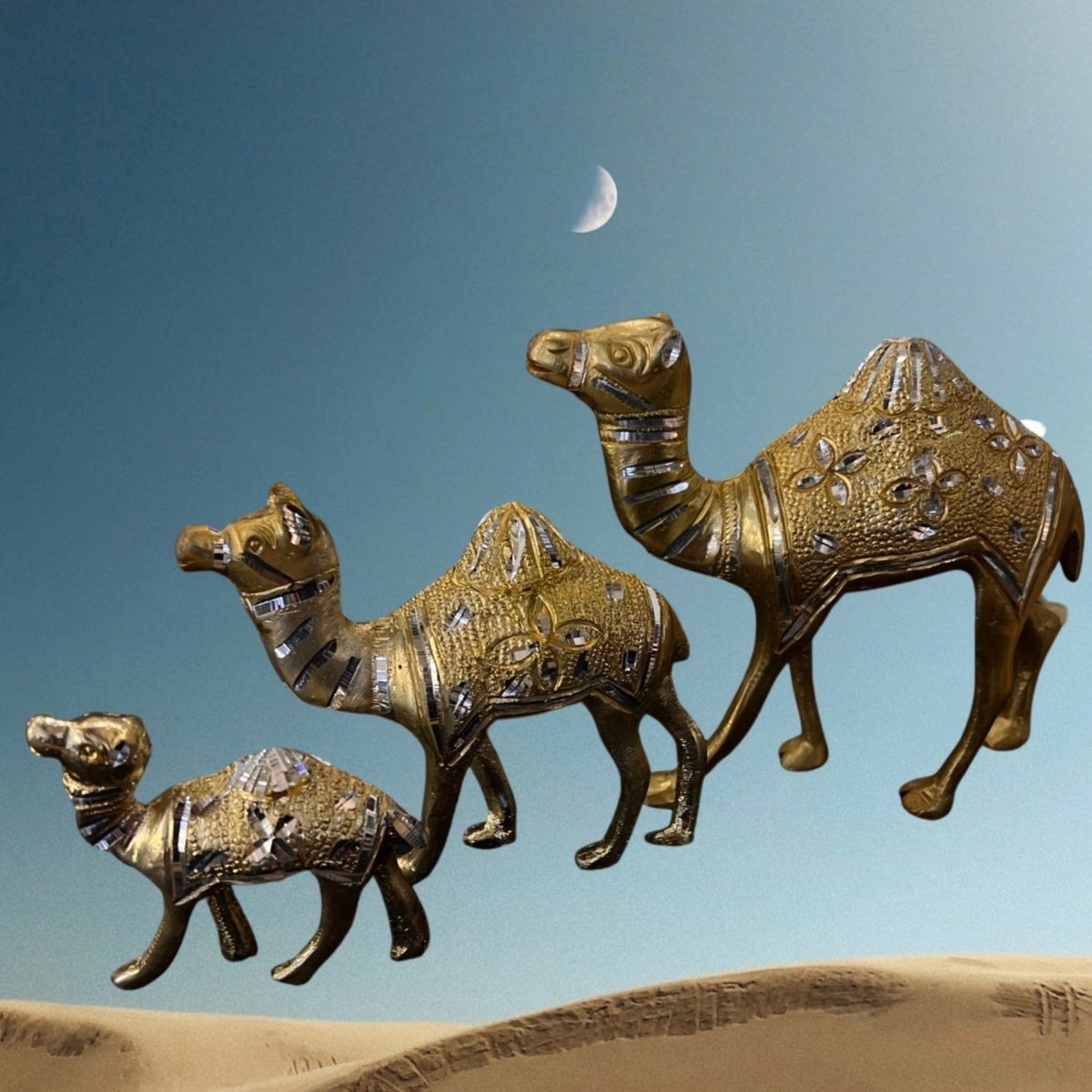 Brass Camel Yellow Gold Plated Camel - Rassme