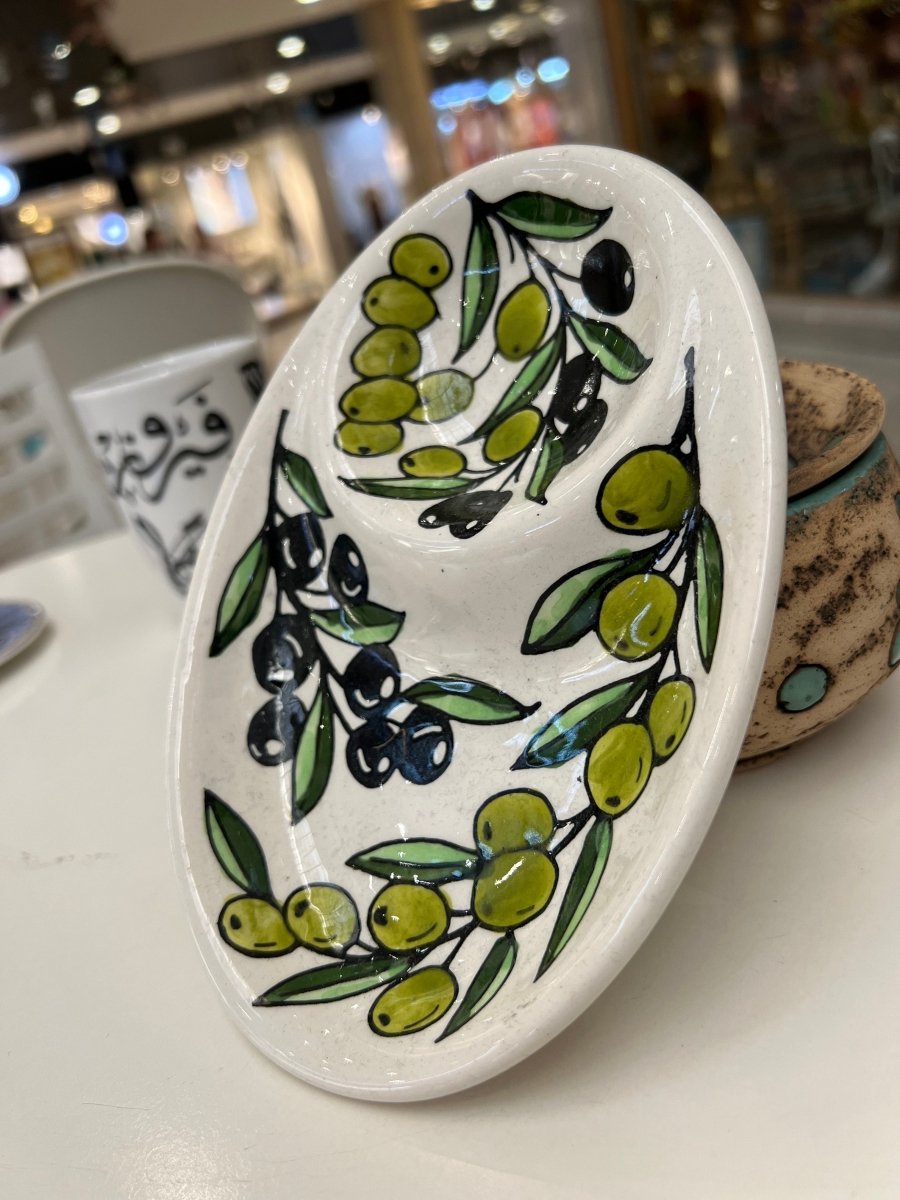Ceramic Zaitoun Olive Bowl - صحن زيتون - Rassme