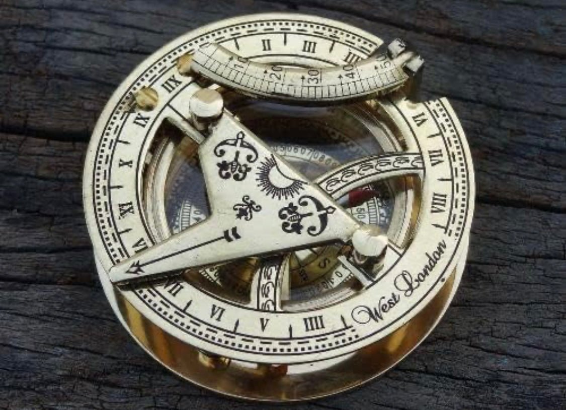 Compass Astrocompass and Sundial Brass - Rassme