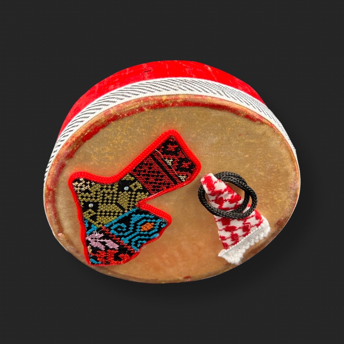 Handcrafted Daf Drum Goat and Wood Jordanian Style - Rassme