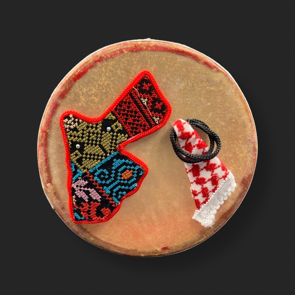 Handcrafted Daf Drum Goat and Wood Jordanian Style - Rassme