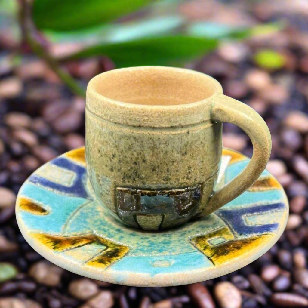 Handmade Dead Sea Mud Turkish Coffee Cup - Rassme