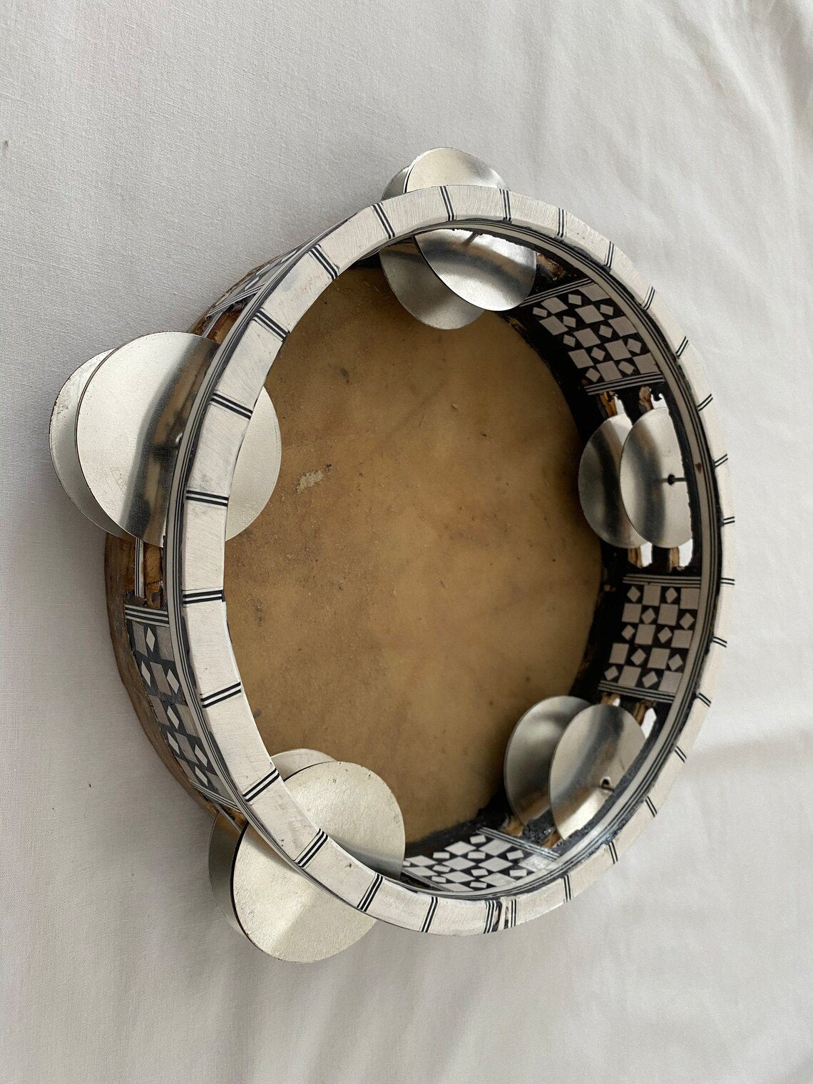 Handcrafted Arabian Daf Drum Goat and Wood - Rassme