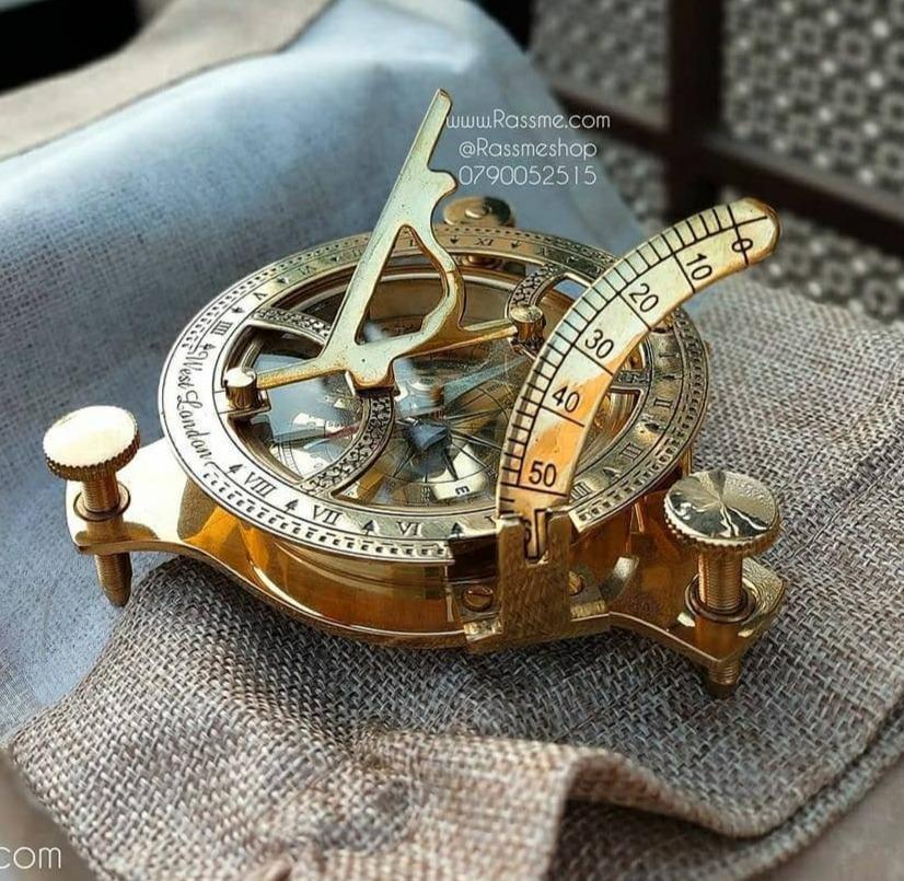 Personalized Astrolabe with Compass Solid Brass - Rassme