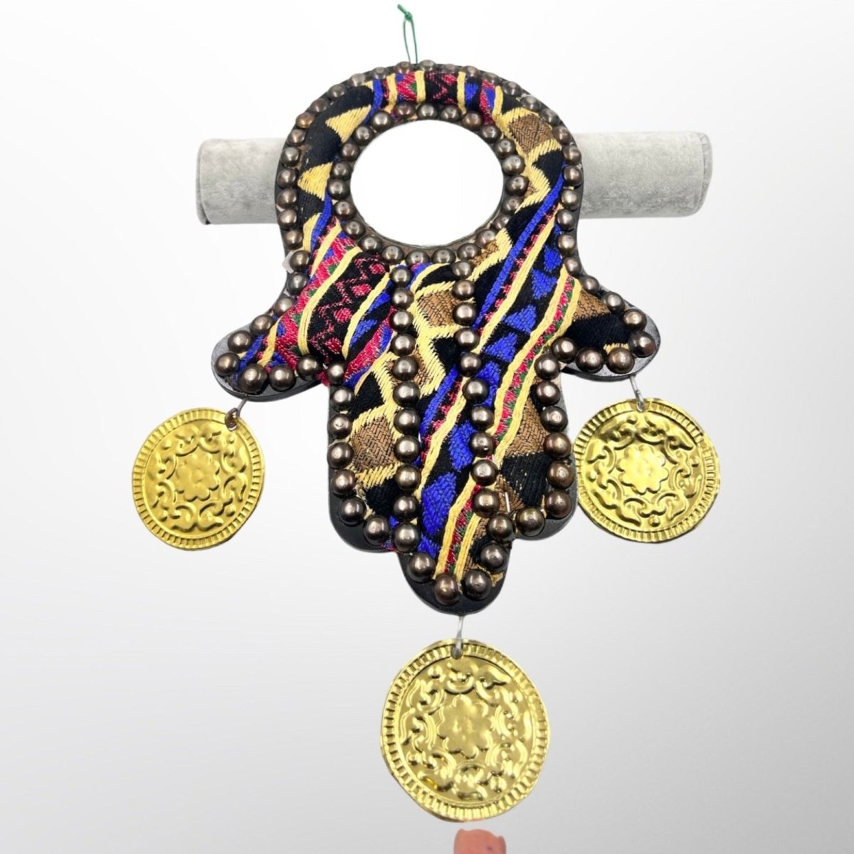 Sadu Handcrafted Mirror Hand Palm Hamsa - Rassme