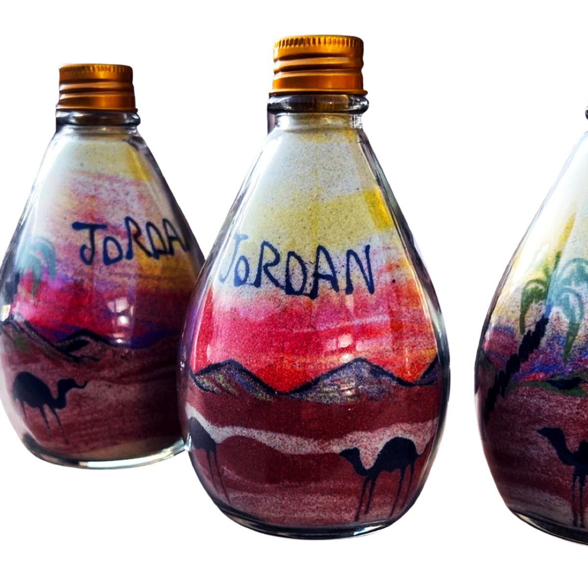 Sand Art Bottle Desert Sunset - Rassme