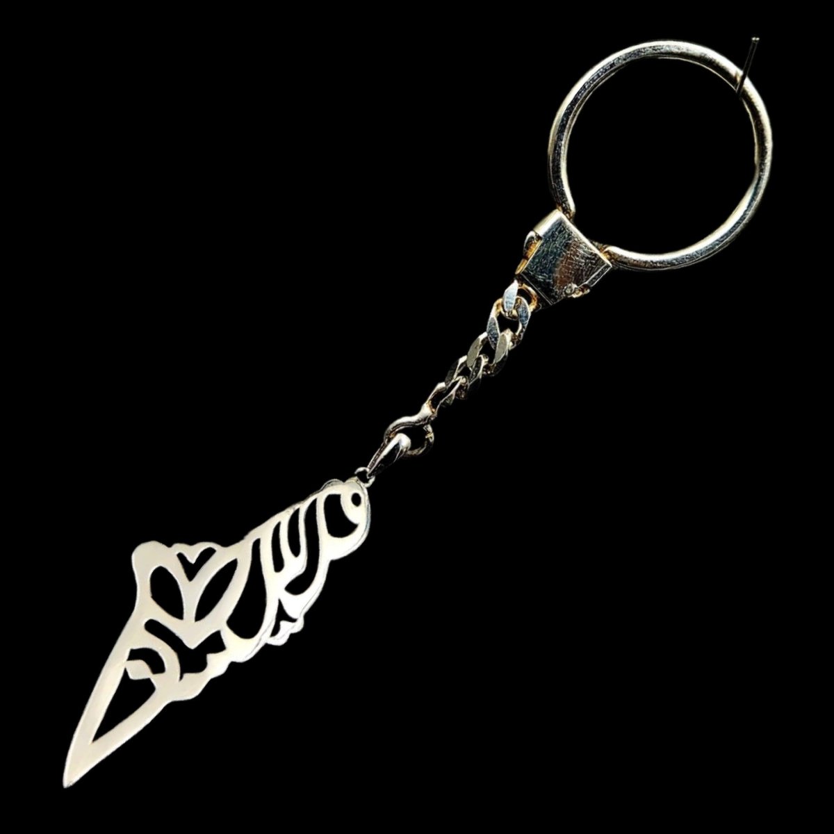 Silver 925 Pure Palestine Map Keychain - ميداليا فضة - Rassme